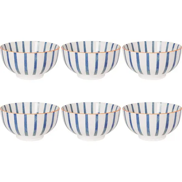 DANICA BRANDS Set Of 6 Bowl Stamped Citrus Burst